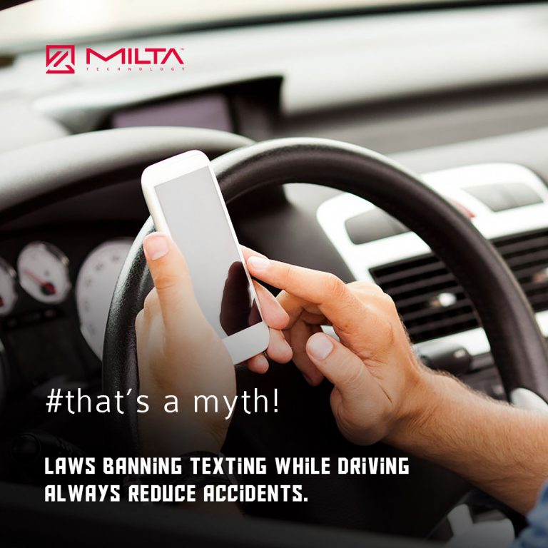 Laws banning texting while driving always reduce accidents MILTA Technology