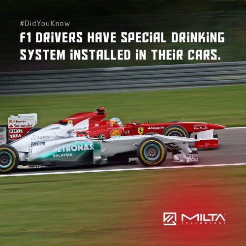 F1 drivers have special drinking system installed in their cars MILTA ...
